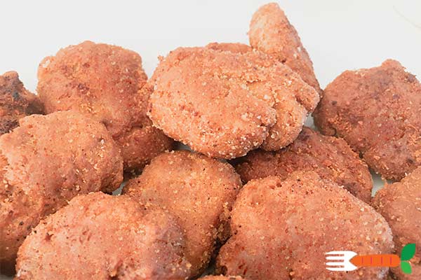 Veganske nuggets | Opskrift med hvedegluten | Saftige og sprøde